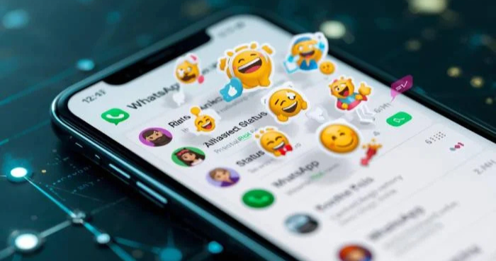 WhatsApp makes status updates creative with new sticker reactions