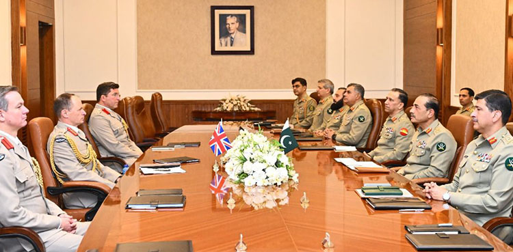 COAS Asim Munir, British Army Chief hold talks on defence, security ties